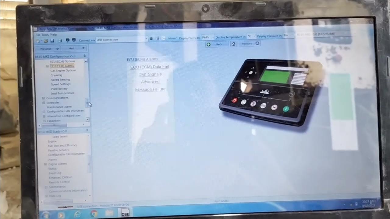 DSE 8610 Complete Configuration Setting For Synchronizing - YouTube