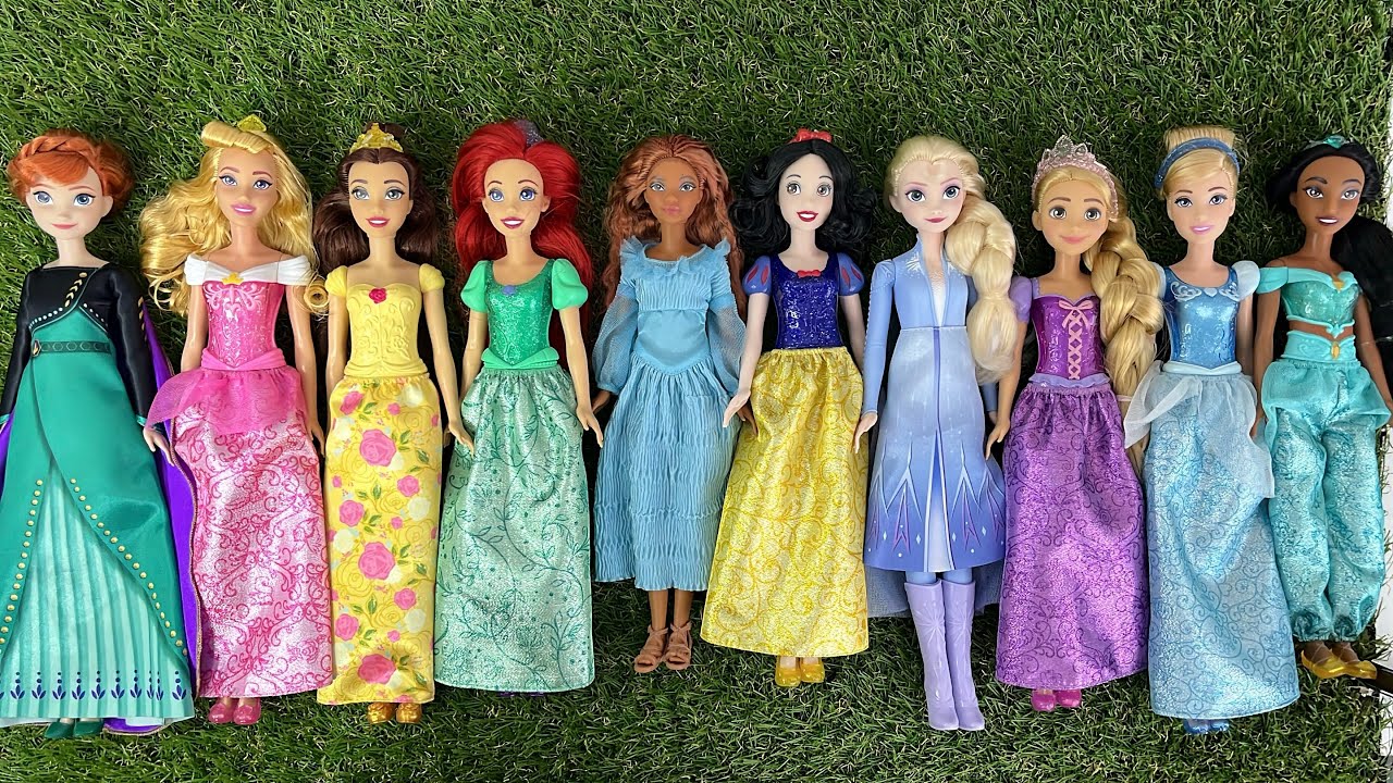 6 Minutes Satisfying with Unboxing Disney Princess MATTEL Doll ...