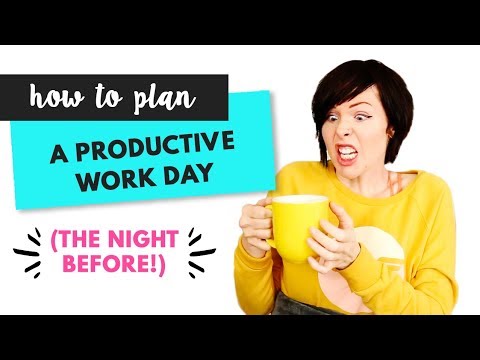 How to Plan a Productive Work Day Schedule - YouTube