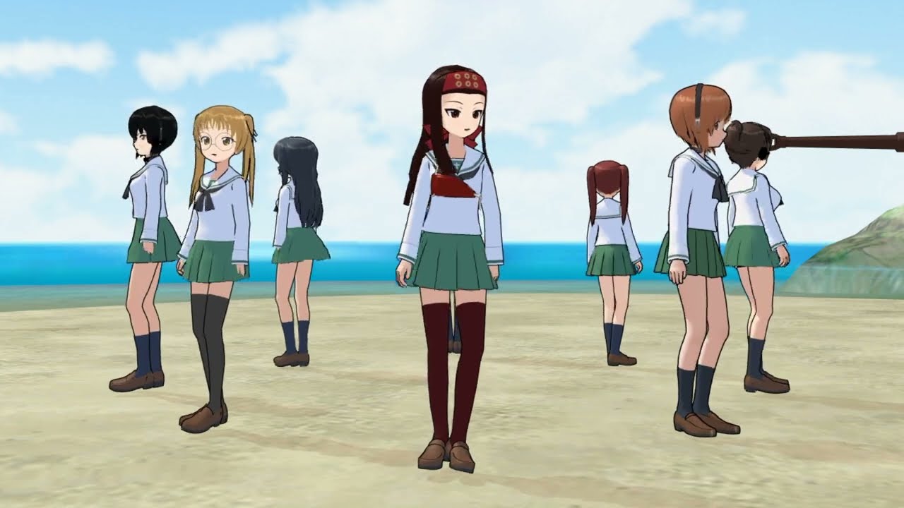 MMD -Girls Und Panzer Oaarai Girls -Get Lucky Dancing - YouTube