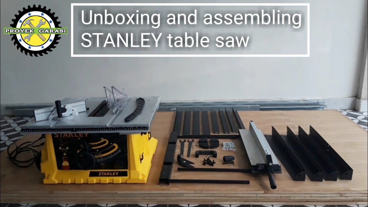 Unboxing and assembling STANLEY table saw - YouTube