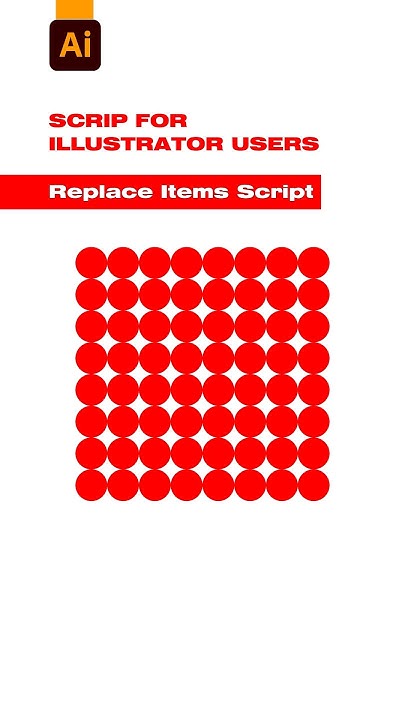 Replace Item Script for illustrator users #script #replaceitem # ...