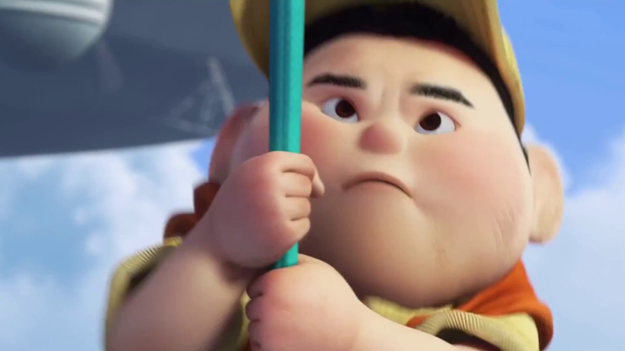 Up (2009) Russell And Dug Vs Alpha, Gray-Leader And Dogs Fight Scenes ...