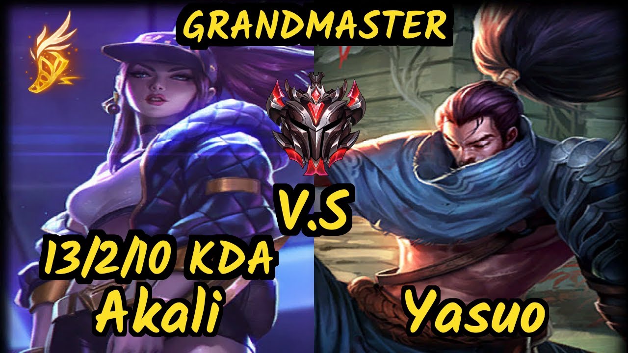 HL Name (AKALI) vs YASUO - 13/2/10 KDA TOP GAMEPLAY - BR Ranked ...