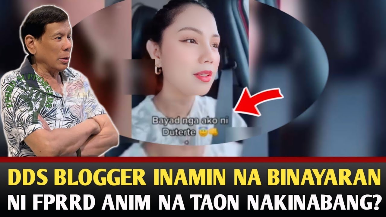 DDS BLOGGER KUMANTA UMAMIN NA TUMATANGGAP NG BAYAD KAY FPRRD? - YouTube