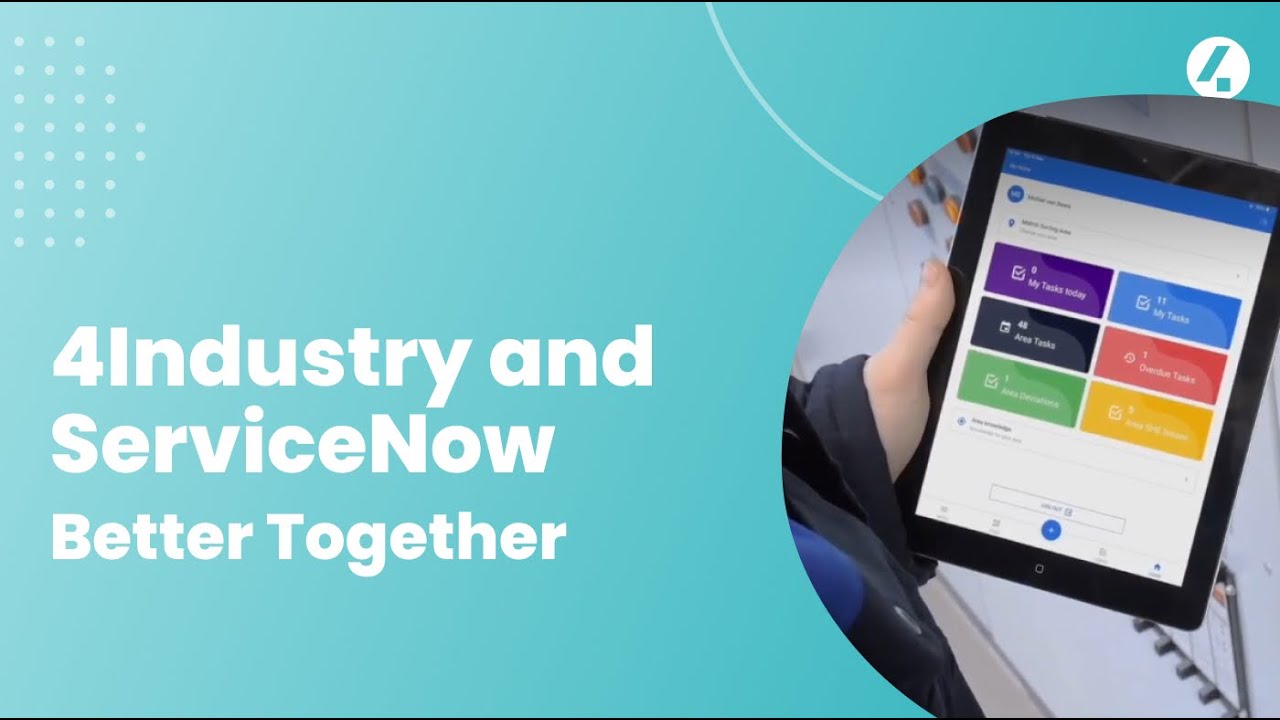 4Industry and ServiceNow: Better Together (partnership announcement ...