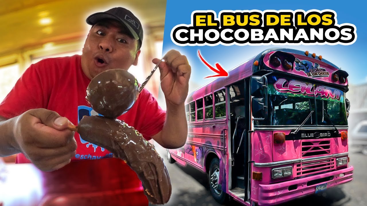 😱VISITAMOS un NEGOCIO de CHOCOBANANOS dentro de un BUS *salimos a ...