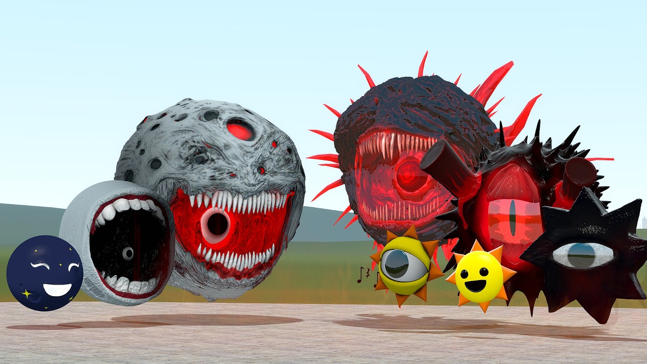 EVOLUTION OF MISS MOON SPRUNKI VS EVOLUTION OF MR SUN SPRUNKI ALL ...