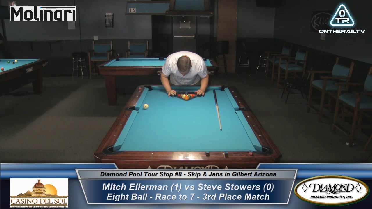 2016 DPT 8 Ball - Mitch Ellerman vs Steve Stowers - YouTube