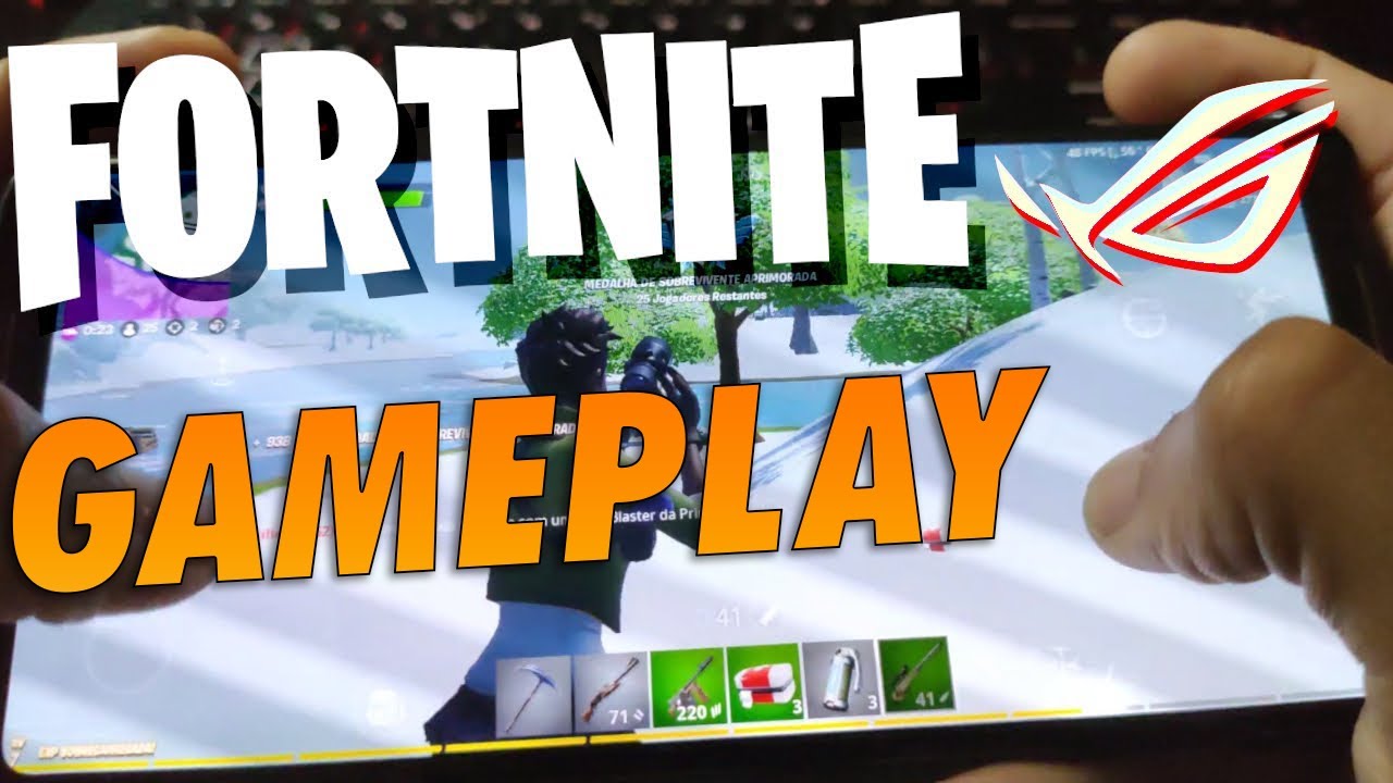 FORTNITE MOBILE - GAMEPLAY ASUS ROG PHONE 2 - YouTube