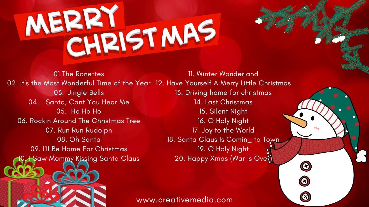 Top 100 Christmas Songs of All Time 🎄 3 Hour Christmas Music Playlist ...