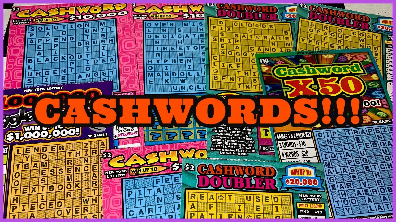 Cashword Wednesday! New York Lottery Scratch Off Tickets - YouTube