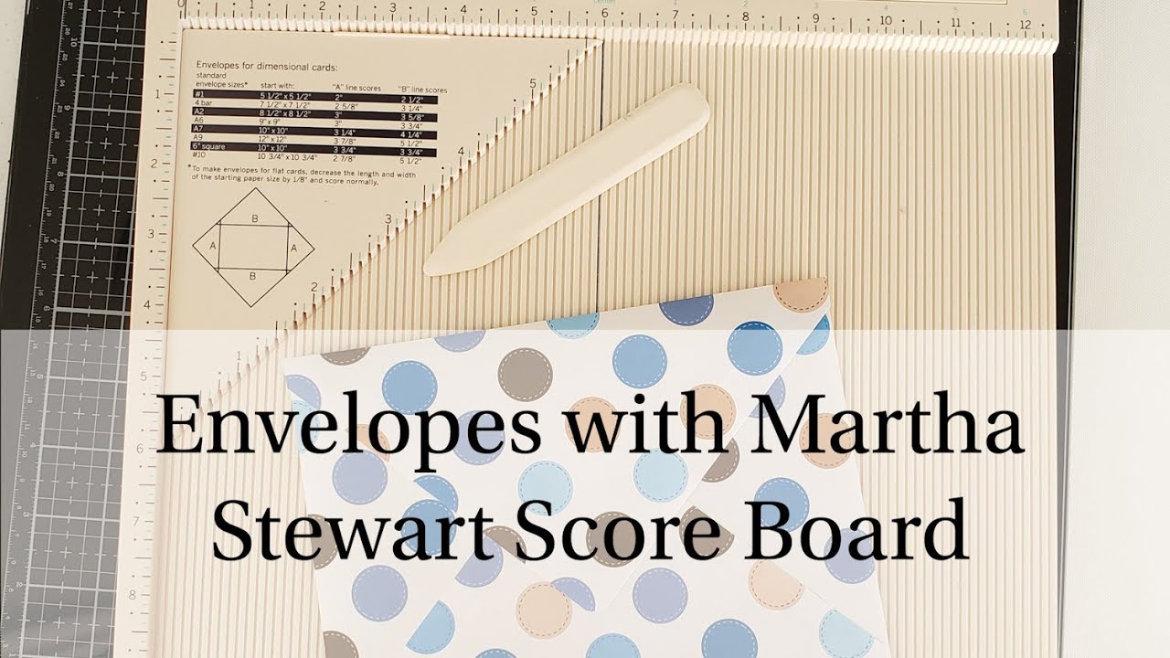Make an Envelope with the Martha Stewart Score Board - YouTube