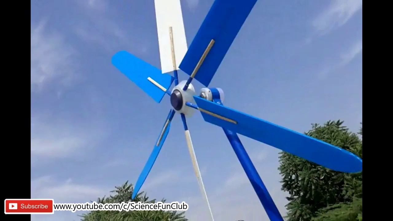 DIY wind turbine project - YouTube