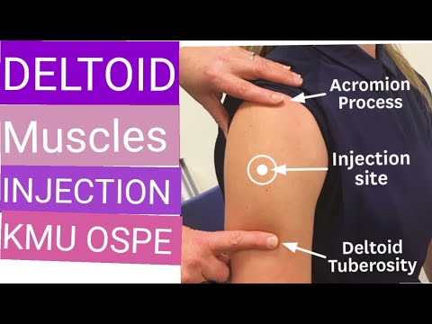 Deltoid injection! / intramuscular injection nursing ospe KMU BSN MBBS ...