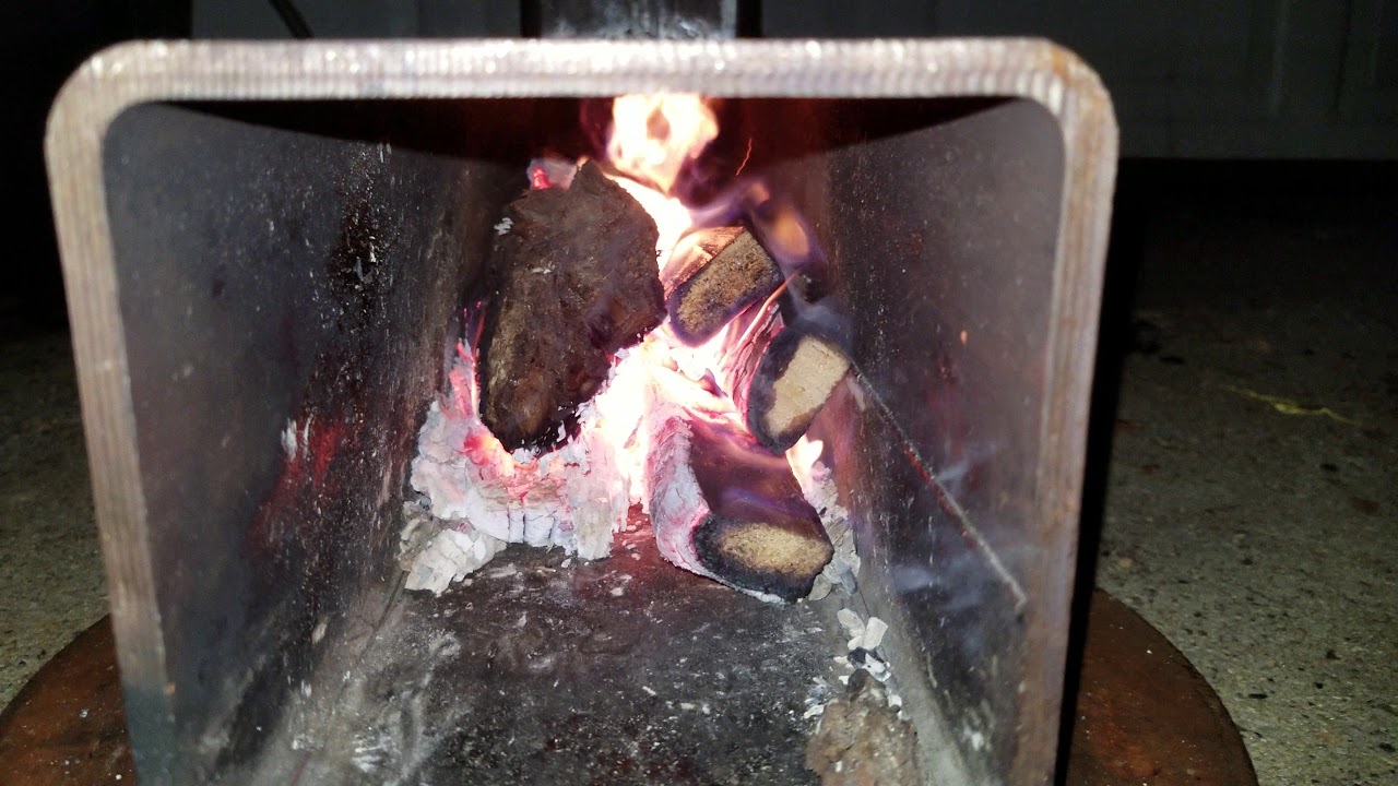 Rocket stove boiler - YouTube