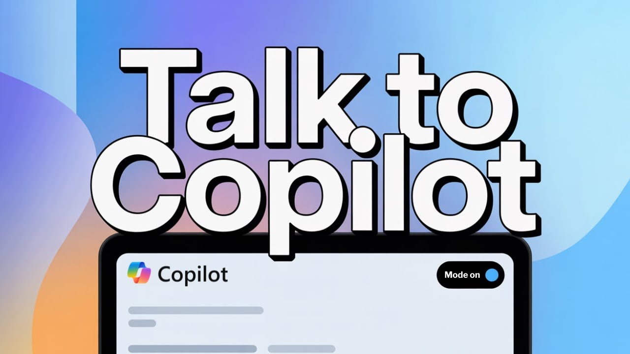 Turn On Voice Conversations in Microsoft Copilot in 2026 - YouTube