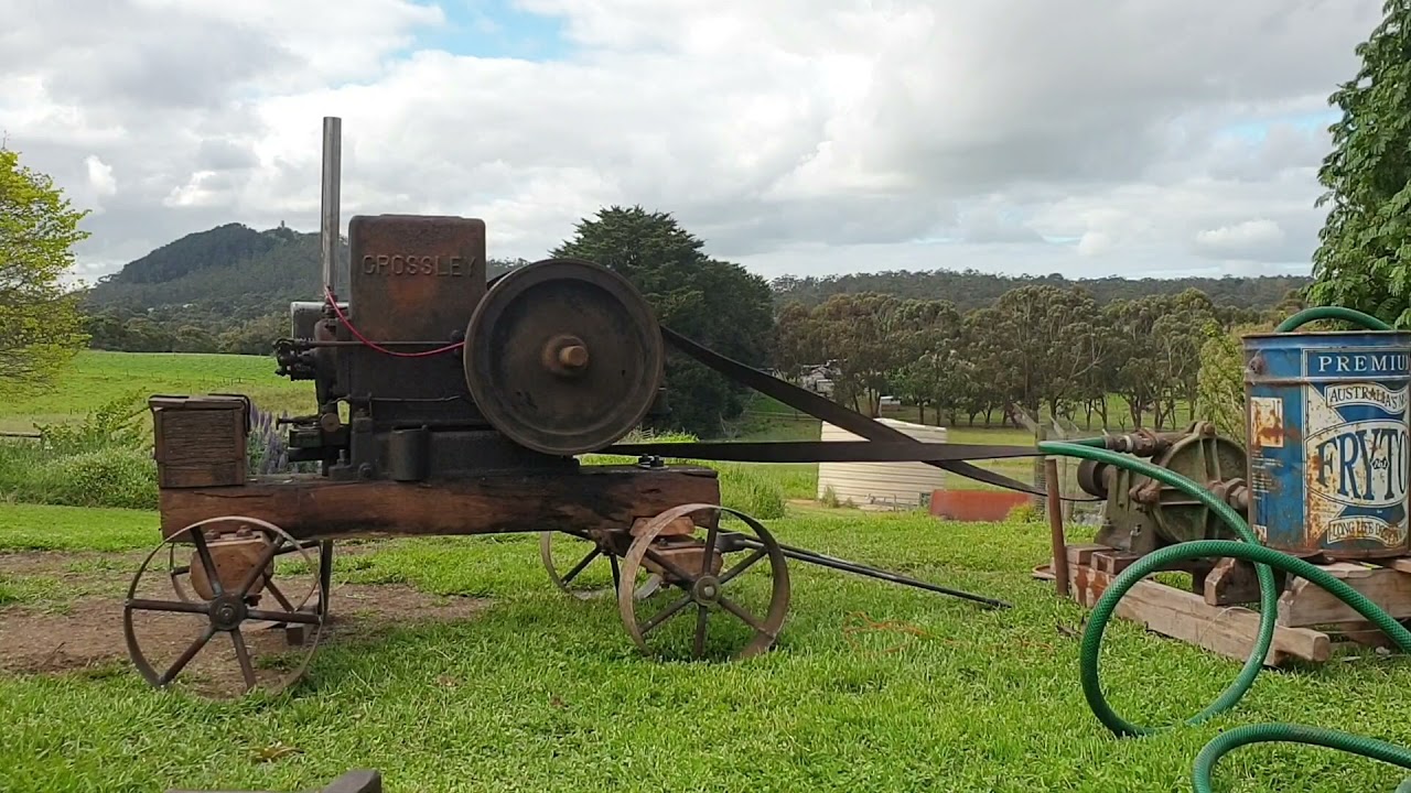 Crossley ph1030 driving Kelly&Lewis pump - YouTube