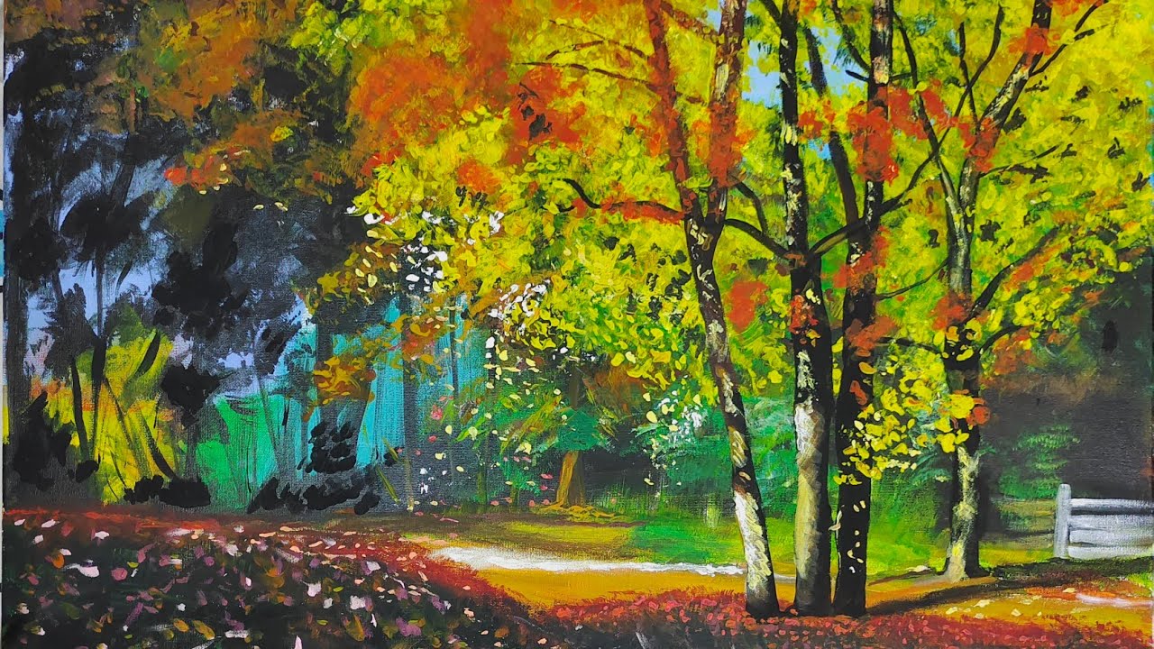 Spring Weather Painting by Shueb - YouTube