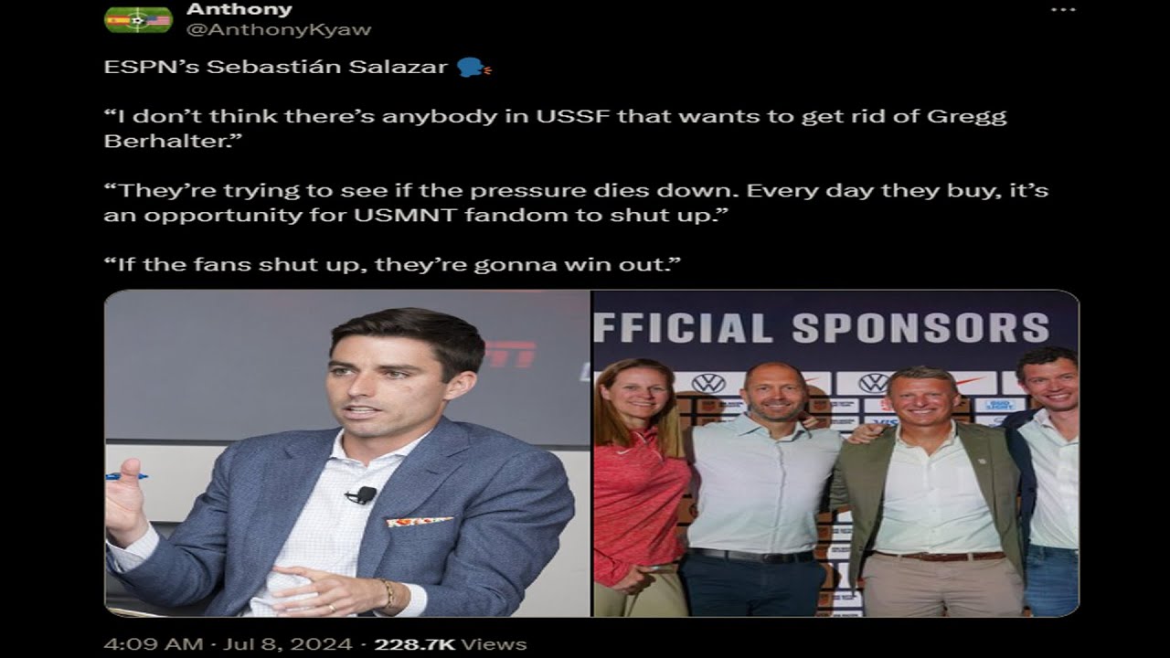 The Berhalter Situation Is Getting Worse - YouTube