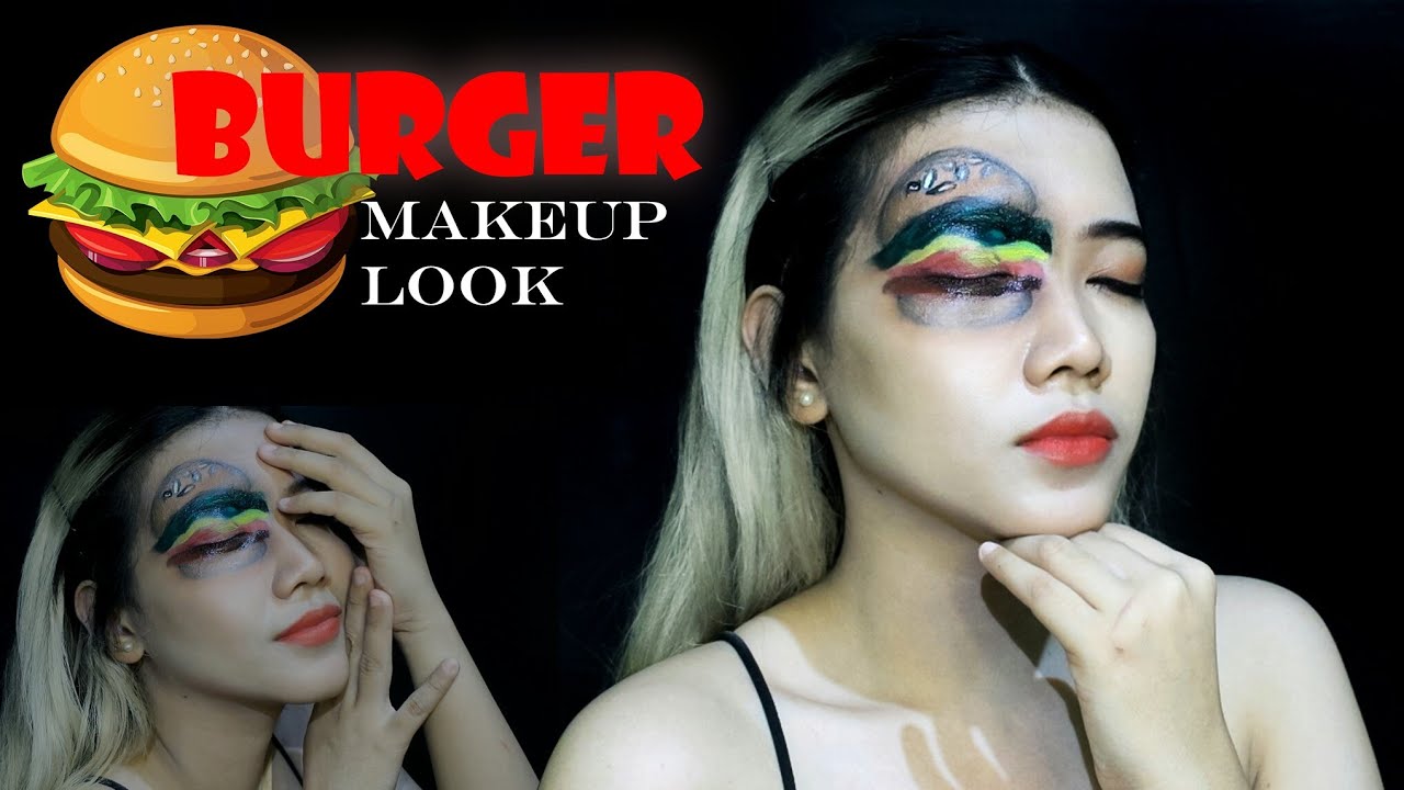 Yummy... Easy Burger MakeUp Look Tutorial | Face Painting Tutorial ...