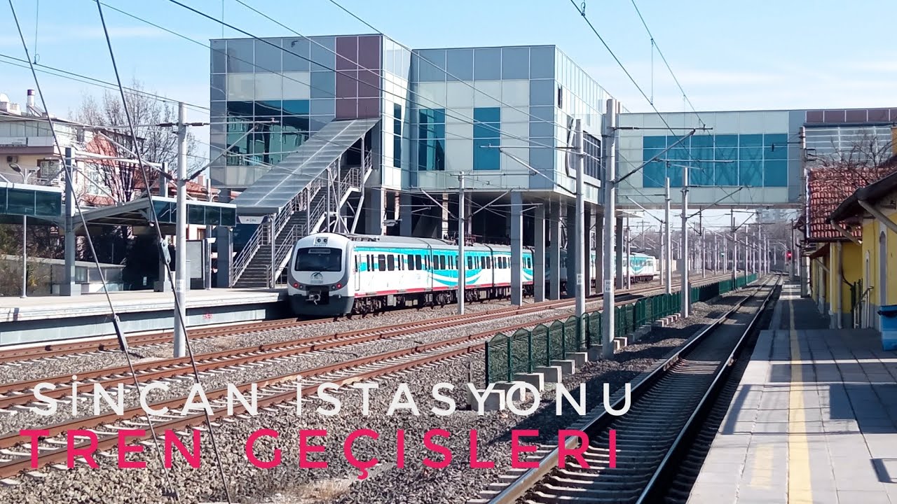 Sincan Tren İstasyonu YHT geçişleri - YouTube