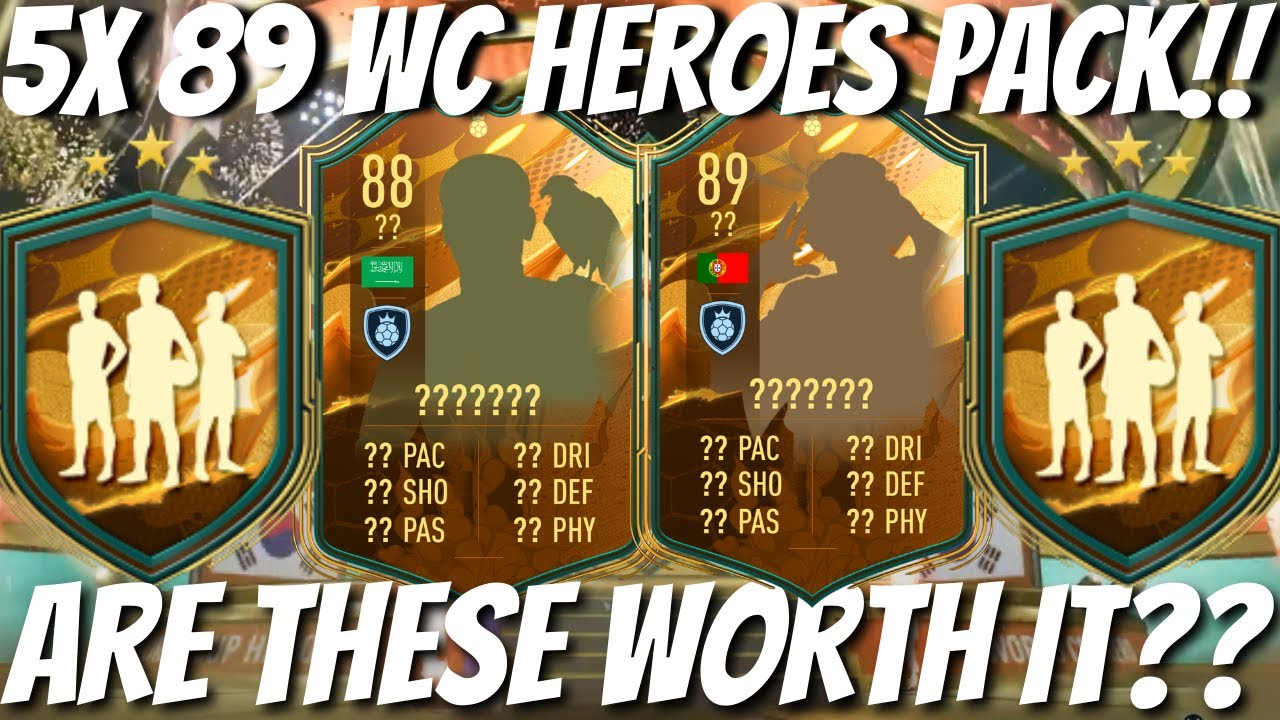I OPENED 5x 89 WC HEROES PACK AND GOT... - YouTube
