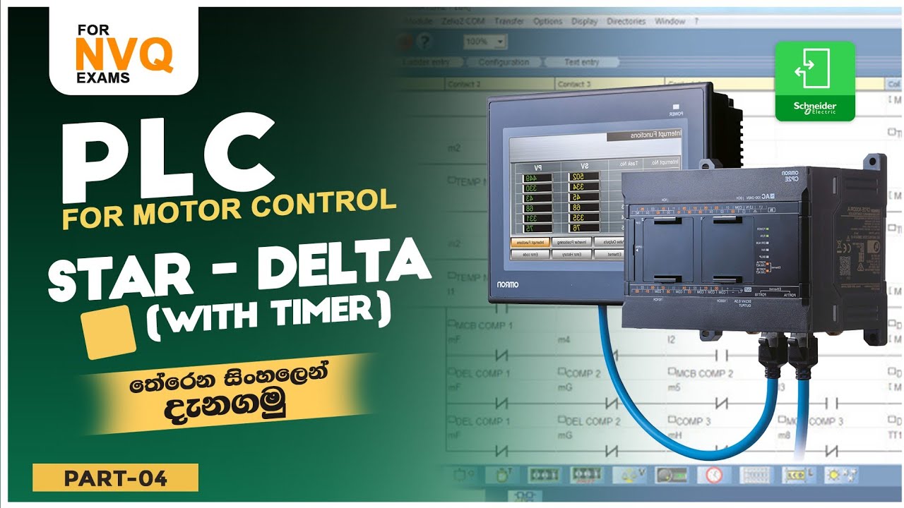 Star - Delta Motor Control with PLC | PLC for motor control | Ladder ...