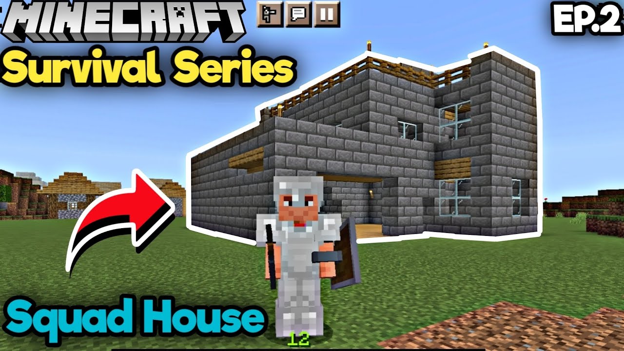 I Made My Squad House | Minecraft Survival Series EP.2 - YouTube