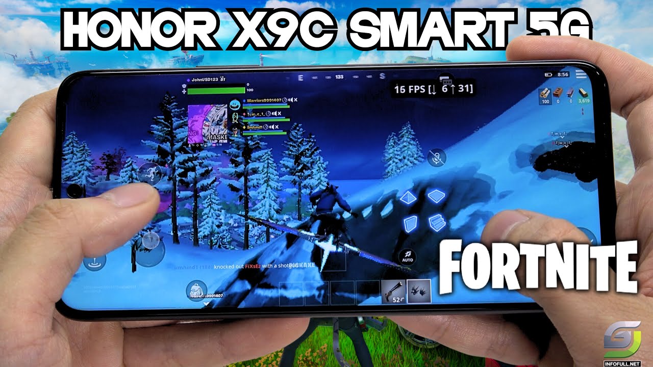 Honor X9c Smart Fortnite Gameplay 2024 | Dimensity 7025 Ultra - YouTube