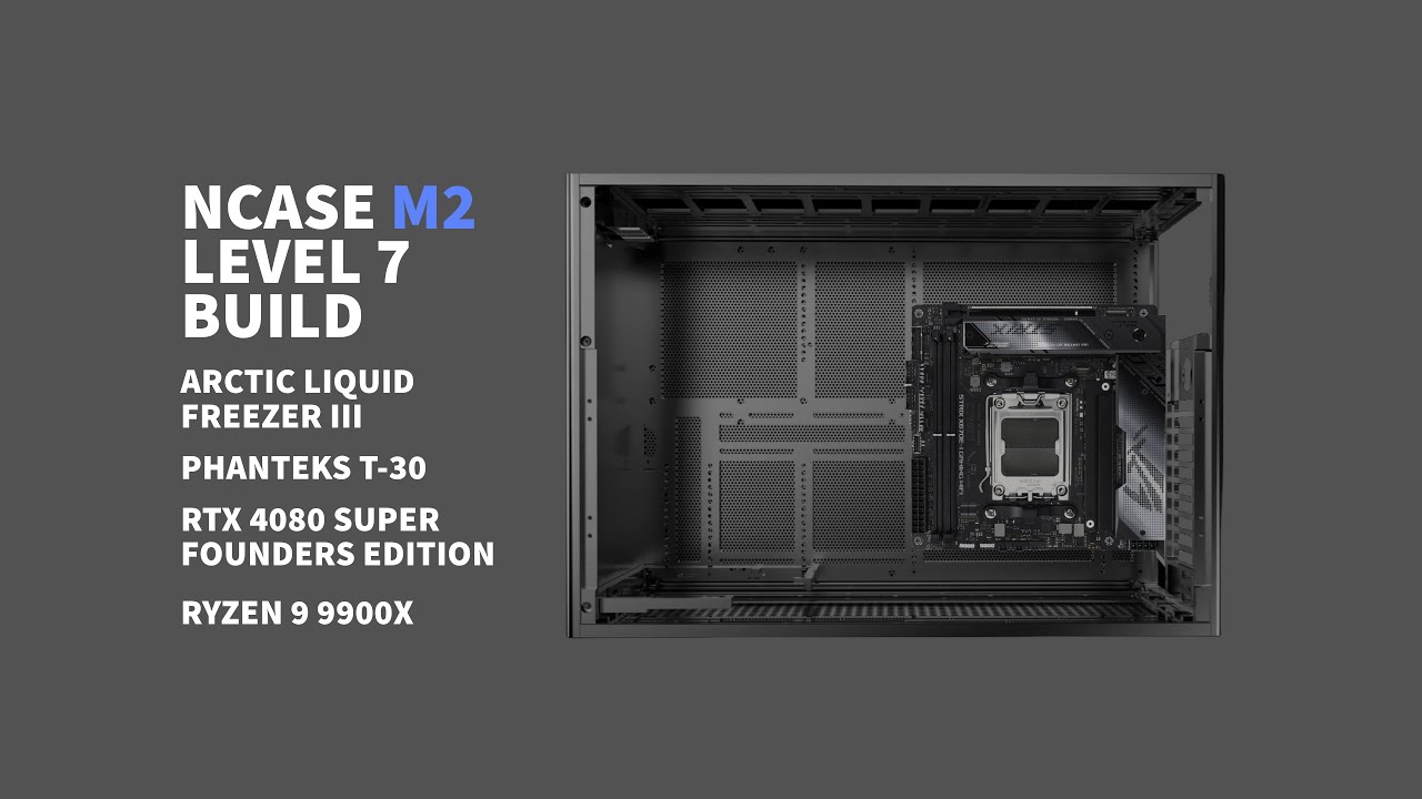 NCASE M2 Build: RTX 4080 Super + Arctic Liquid Freezer III – SFF Perfection - YouTube