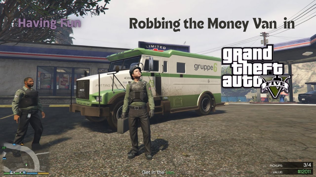 Robbing the Money Van | GTA V #3 | Having fun in GTA V | - YouTube