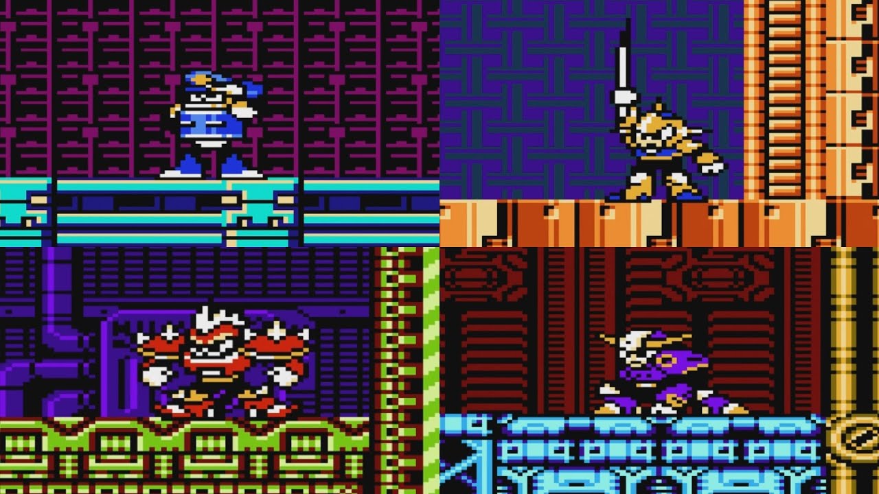 Mega Man 9 & 10 - Fake Man, Enker, Punk & Ballade (No Damage, Buster ...