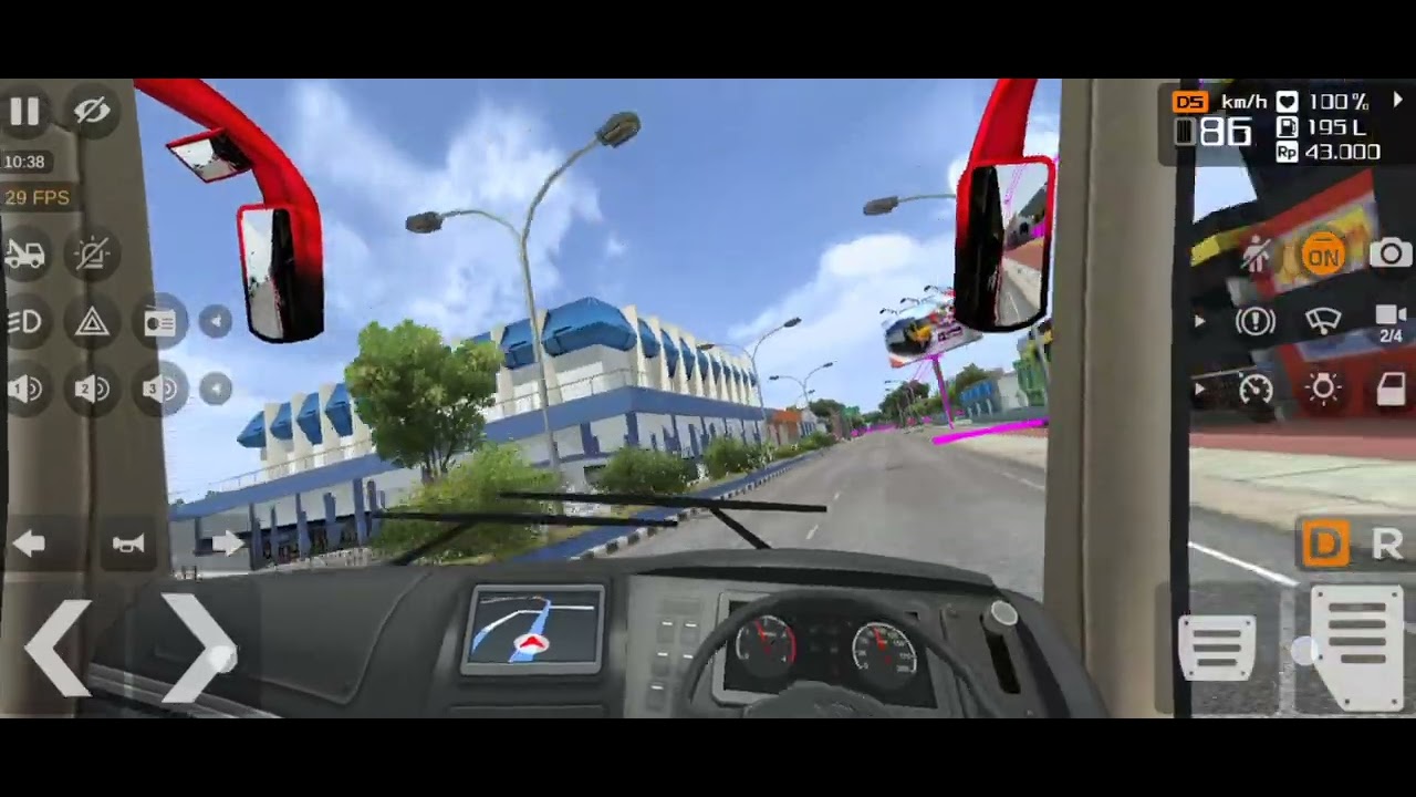 Bus simulator Indonesia danger game play. - YouTube