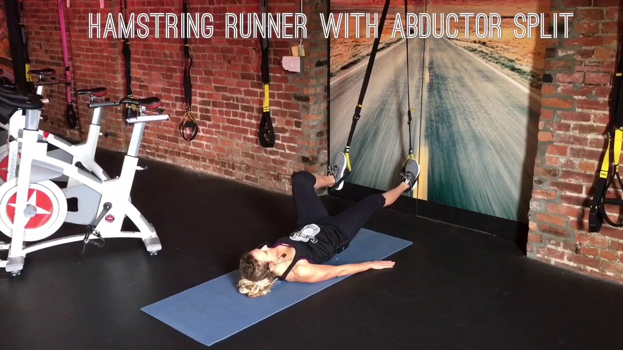 TRX Move of the Week: hamstring runners and abductor split - YouTube