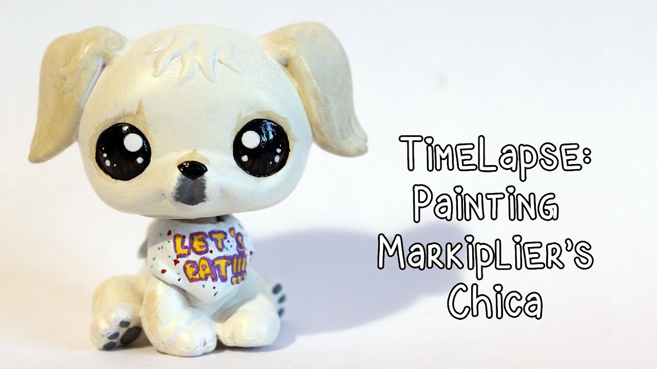 Timelapse: Painting Markiplier's Chica Puppy LPS Custom! - YouTube