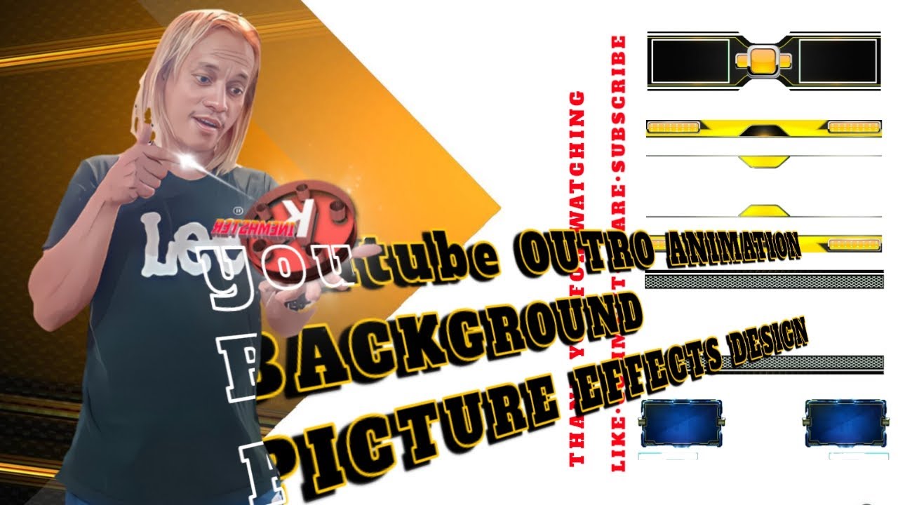 how to make YOUTUBE OUTRO ANIMATION PICTURE BACKGROUND EFFECT ...