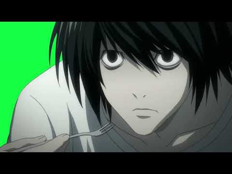 L Death Note Anime Green Screen