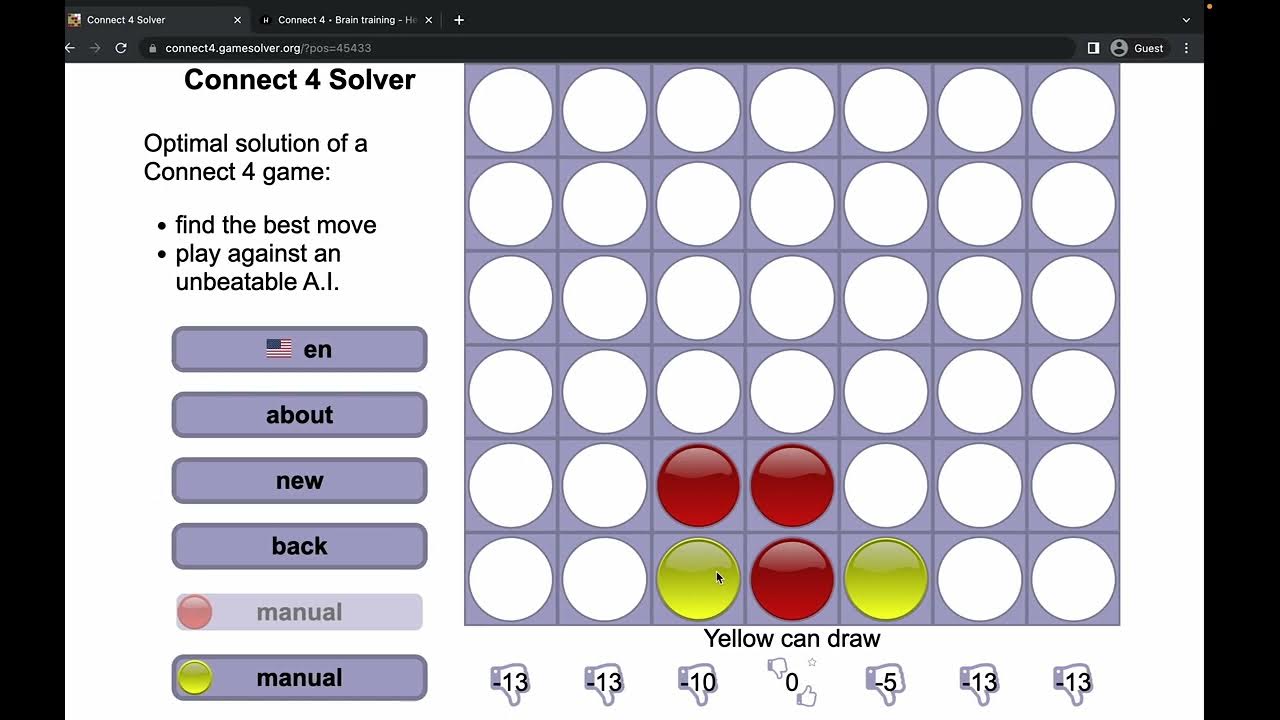 Connect Four Bot Using Minimax - YouTube