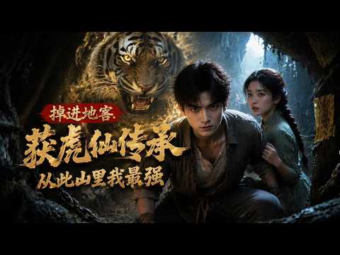 MULTISUB💥新番上線💥《掉进地窖获虎仙传承，从此山里我最强》少年被家人瓜分家产，只分到一间破屋与废弃地窖，还惨遭未婚妻当众退婚、受尽旁人嘲讽。意外坠入地窖时，他意外获得上古山君附体，炼化虎骨内丹