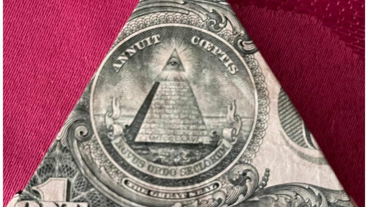 Como doblar 1 billete de dollar para la buena suerte/en triángulo o ...