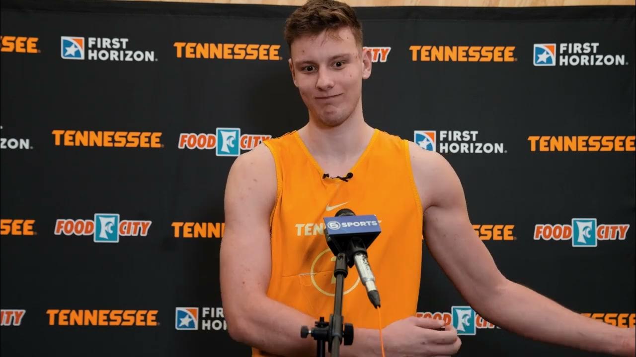 Vols forward Igor Milicic Jr. talks return from Christmas break | Tennessee Basketball - YouTube