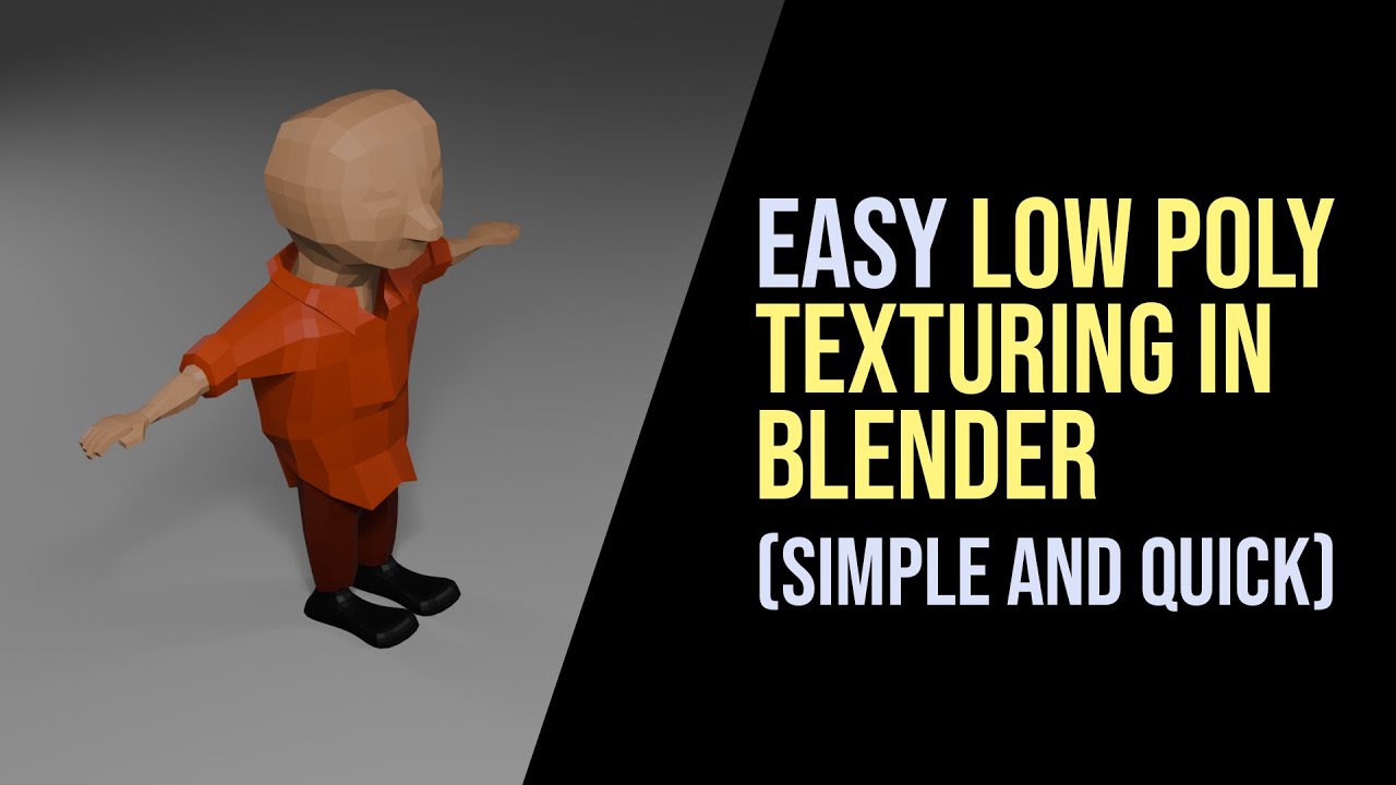 Low Poly Texturing in blender 4.3 quick start guide - YouTube