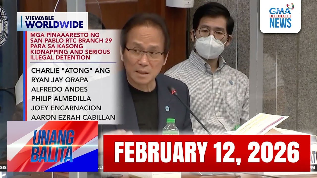 Unang Balita sa Unang Hirit: (Part 1) FEBRUARY 12, 2026 [HD] - YouTube