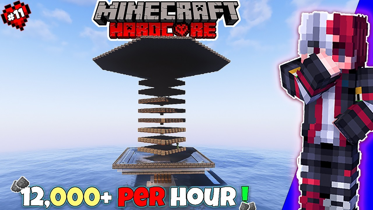 Building a Gunpowder Farm in Minecraft Hardcore with Tutorials| EP 11 ...