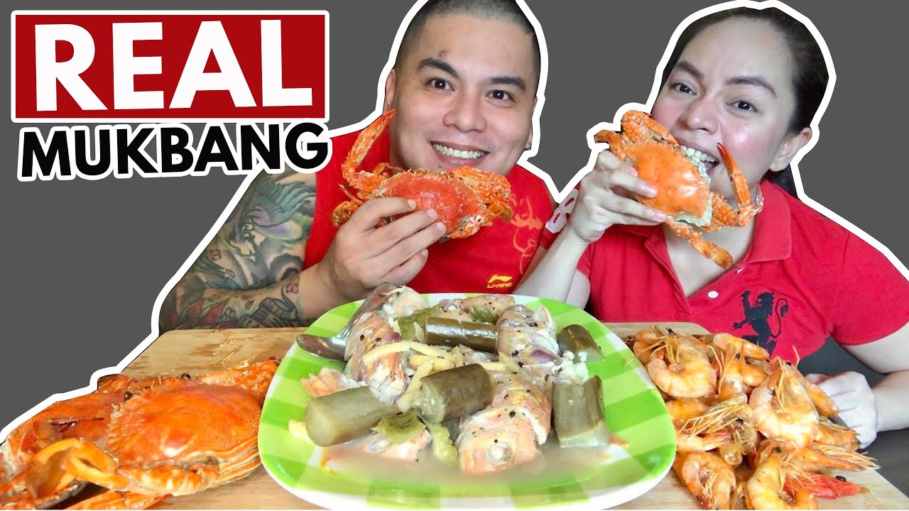 PAKSIW NA BISUGO + HALABOS NA HIPON + ALIMASAG FILIPINO FOOD MUKBANG ...
