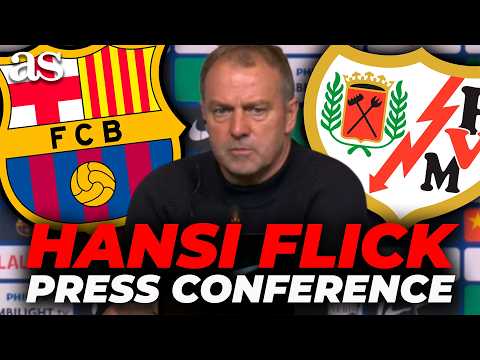 HANSI FLICK full PRESS CONFERENCE conference AHEAD of FC BARCELONA vs. RAYO VALLECANO