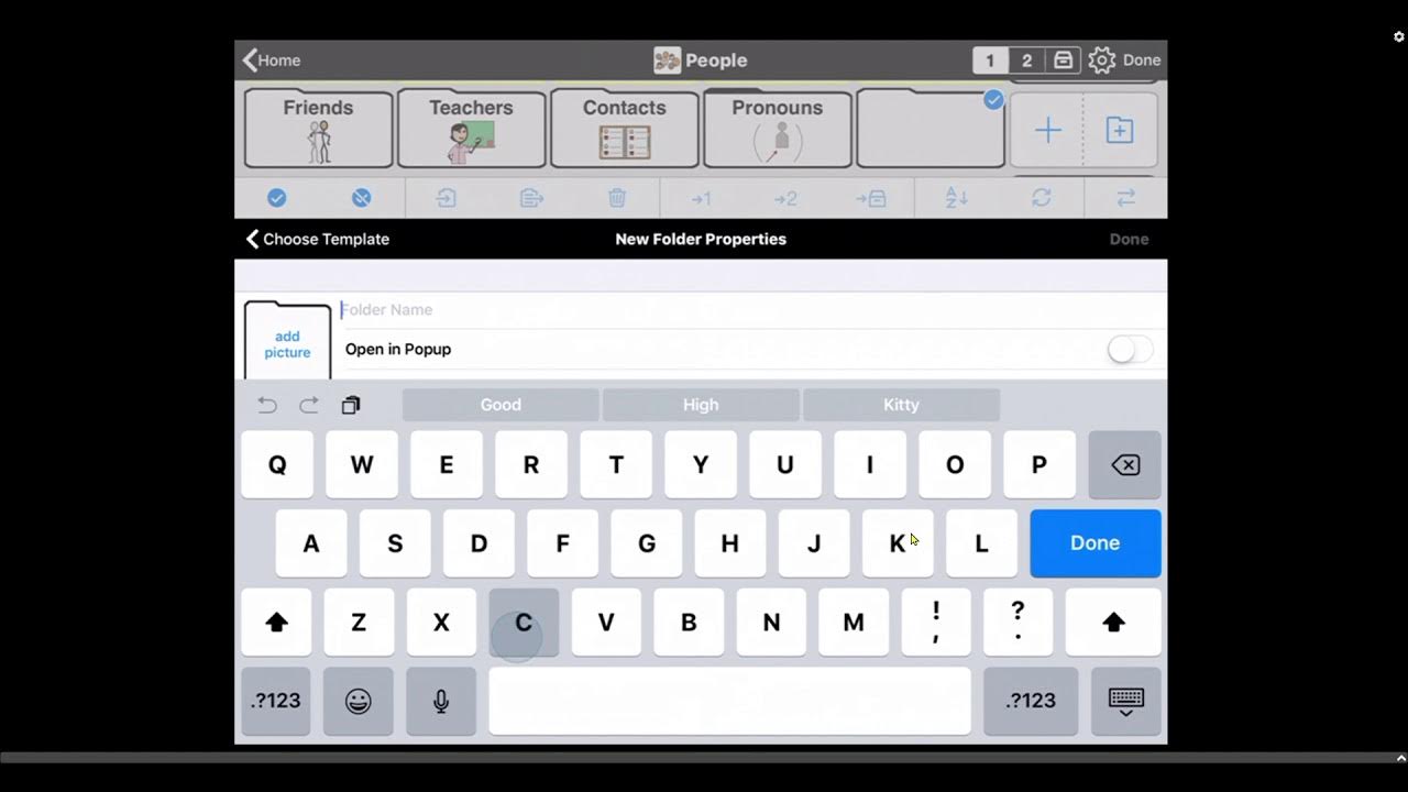 Add a new page or folder - Proloquo2go - YouTube