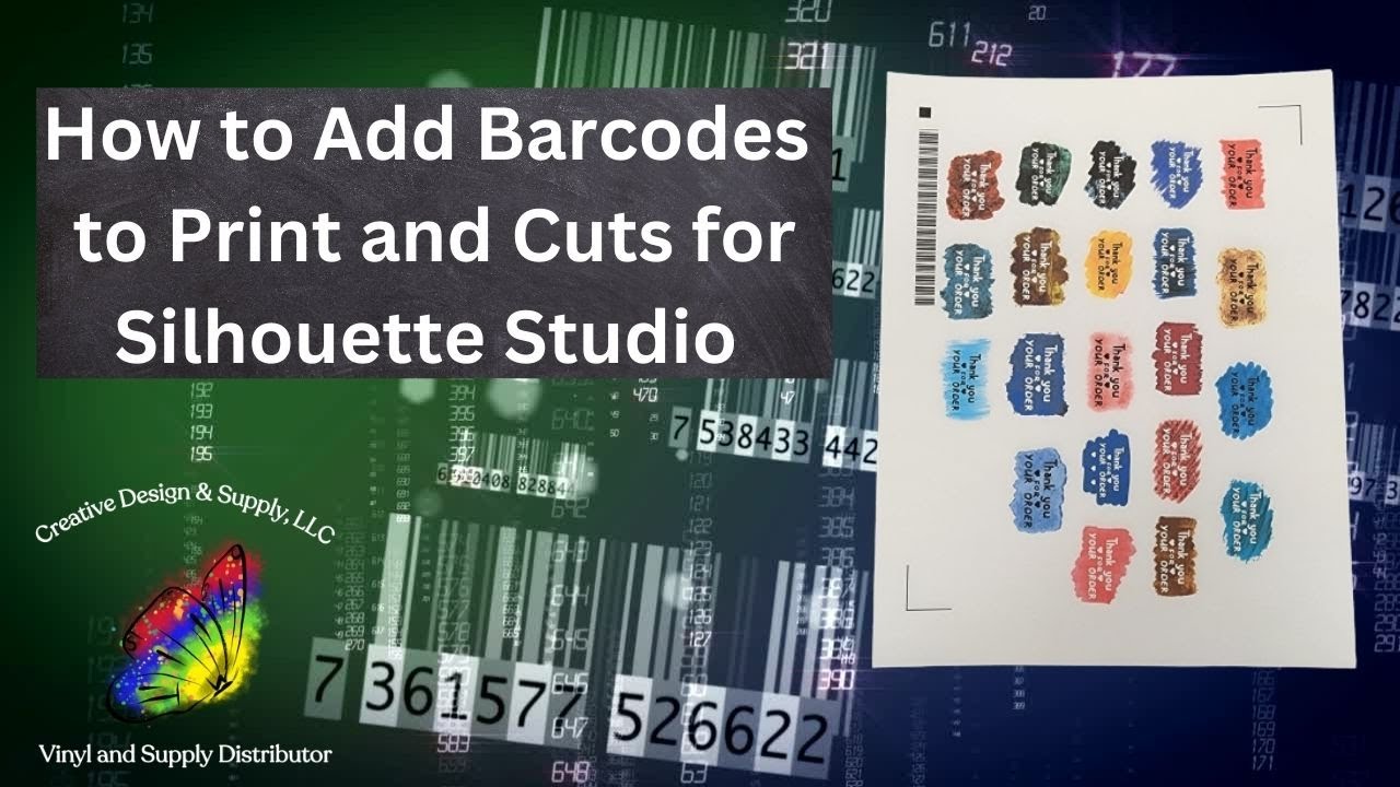 How to Add Barcodes to a Print and Cut form Silhouette Studio # ...