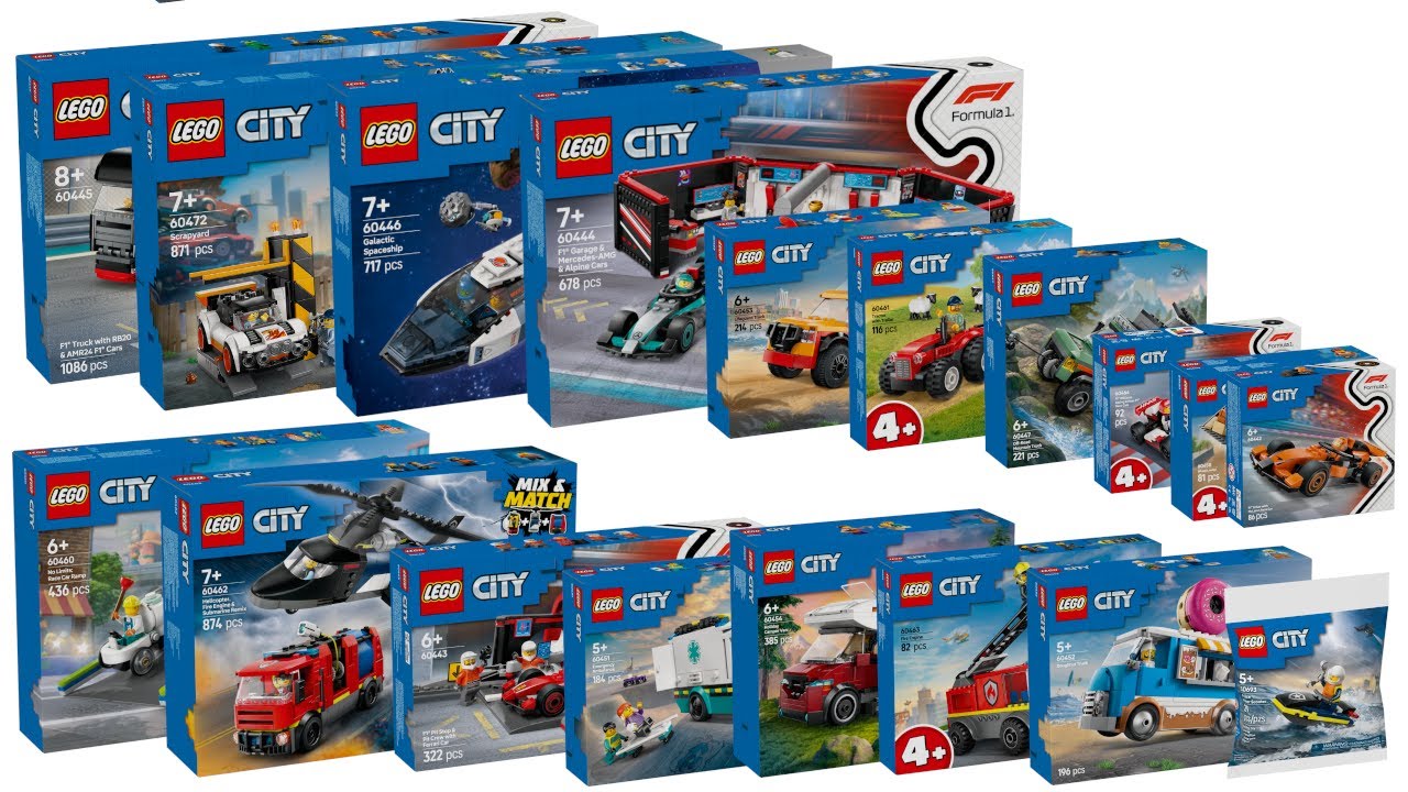 LEGO City Compilation All January 2025 Sets | Speed Build Review - YouTube
